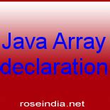 Java Array Declaration