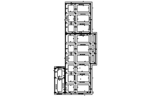 2d Drawing Of Wall Formwork Details Of The Floor Plan In Autocad Design