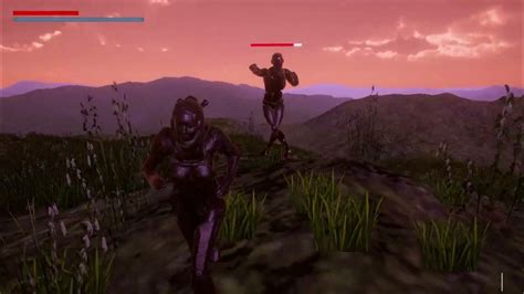 Version 025 Enemy Melee Combat Test Planet Aurora Youtube