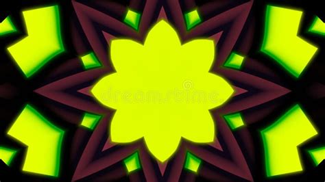 Moving Pattern With Pulsating Shapes Design Star Pattern With