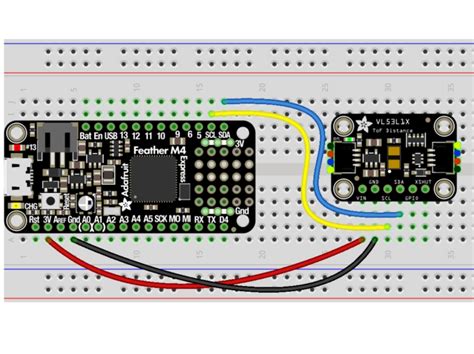 Python And Circuitpython Adafruit Vl53l1x Time Of Flight Distance