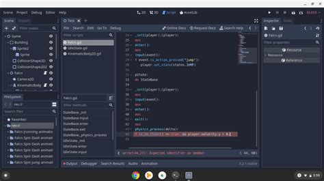 godot error expected identifier as member r godot