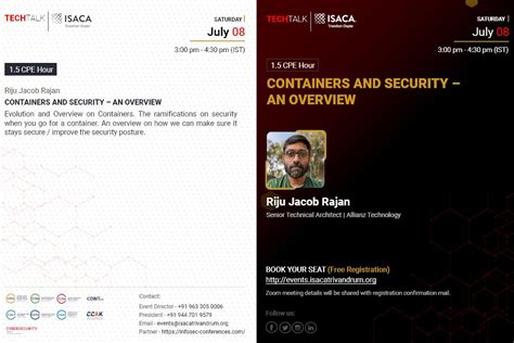 Isaca Trivandrum Chapter On Linkedin Infosec Informationsecurity Containers