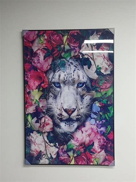 호랑이그림 호랑이액자 꽃그림 초대형 그림 액자 대형 헬로마켓