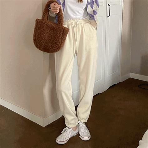 빅사이즈made 조거와이드 솔직하게 코듀로이 트레이닝 밴딩 팬츠 4color 에이블리