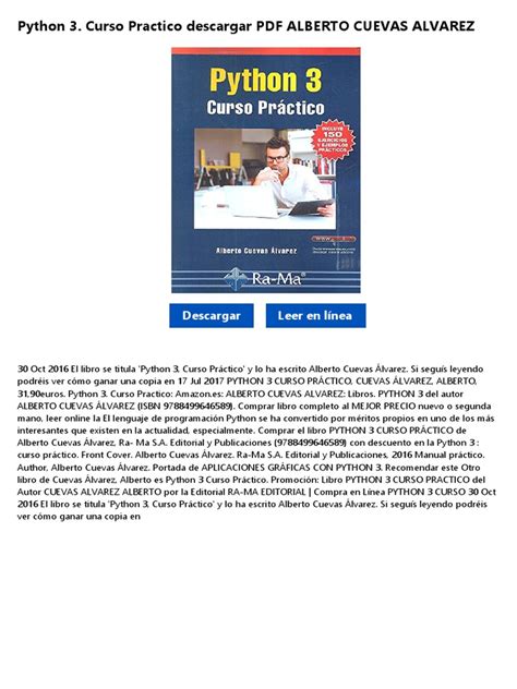 Python 3 Curso Practico Palg Pdf