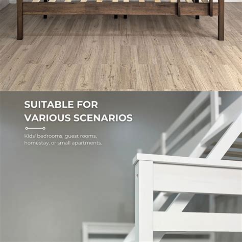 Vh Dora Bunk Bed Queen Size Single Size Double Decker Bed Wooden Bunk Bed Katil Dua Tingkat