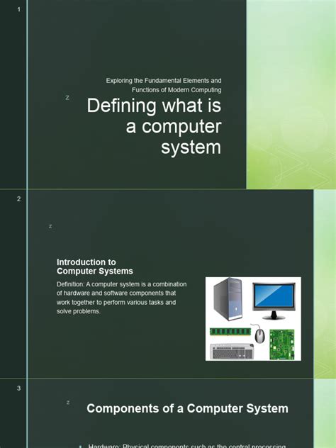 Defining What Is A Computer System Pdf Input Output Computer Data Storage