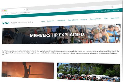 Straight To The Mark NFAS Website Redesign