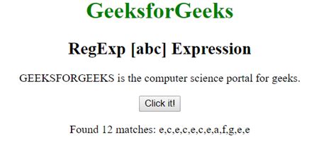 Javascript Regexp Abc Expression Geeksforgeeks