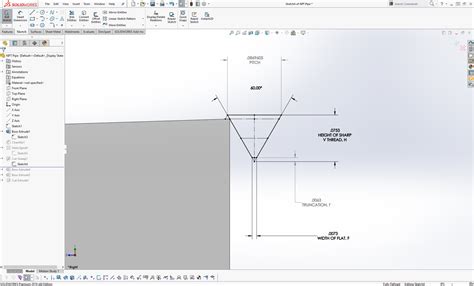 How To Model NPT Threads In Solidworks Sparx Engineering