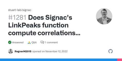 Does Signacs Linkpeaks Function Compute Correlations Using Single