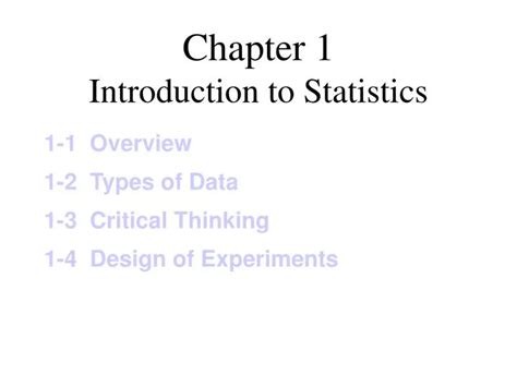 ppt chapter 1 introduction to statistics powerpoint presentation
