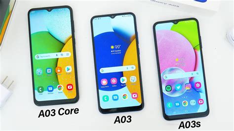 Samsung A03 Core Vs A03 Vs A03s Comparison Whats The Difference Youtube