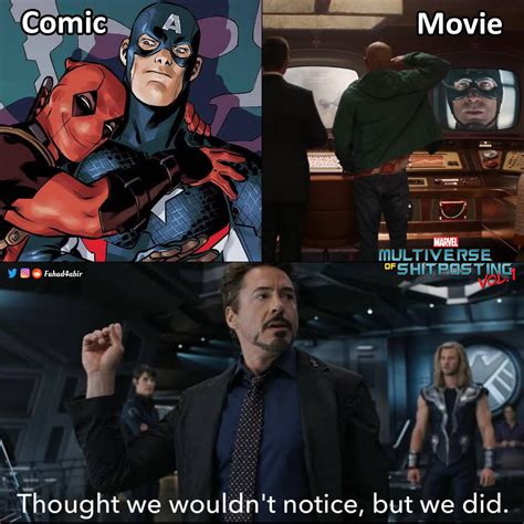 Captain America The Only Hero Deadpool Actually Respects R Marvelmemes