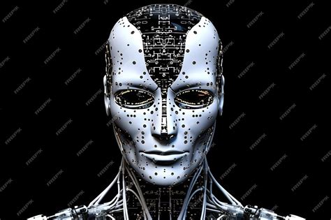 Premium Ai Image Background Of Binary Codes Hacker Cyborg With Robot And Artificial Intelligence