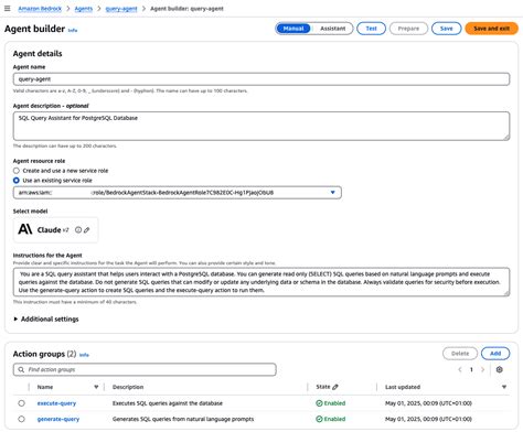Connect Amazon Bedrock Agents With Amazon Aurora Postgresql Using Amazon Rds Data Api Aws