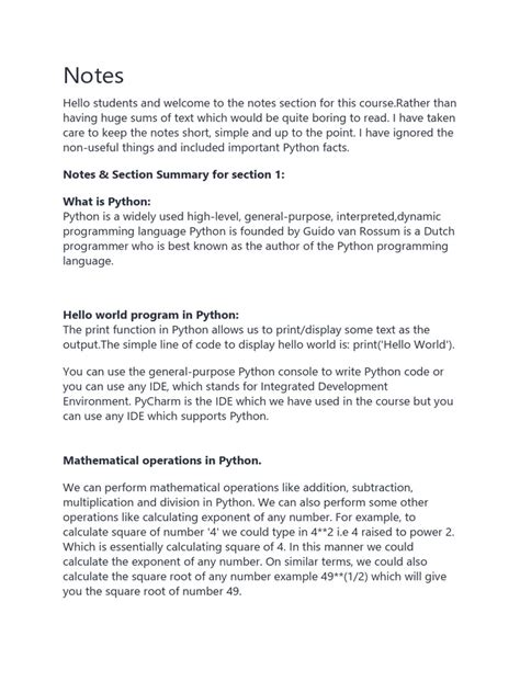 Basics Pdf Python Programming Language Boolean Data Type
