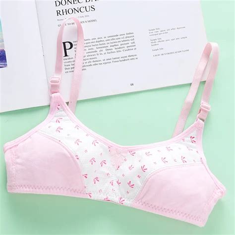 Puberty Young Girl Bra Sports Training Bras Wireless Thin Cup Brassiere