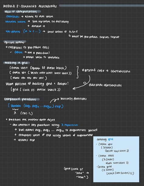 Computer Programming Module 3 Compound Procedures Structure And