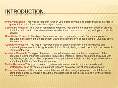 Creative Media Btec Unit 3 Research Techniques Ppt