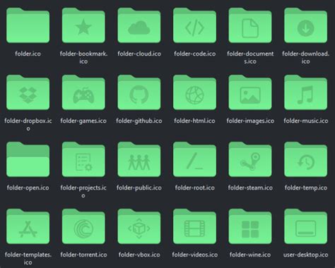 Skinpacktheme For Windowscolloid Green Dracula Iconpack 7tsp