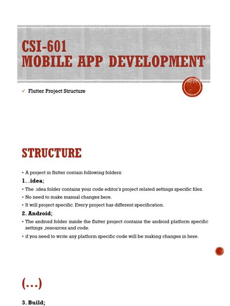 Flutter Project Structure Pdf Mobile App Computer File