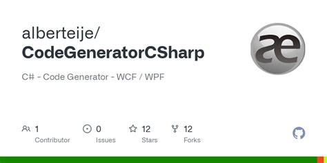 Github Alberteijecodegeneratorcsharp C Code Generator Wcf Wpf
