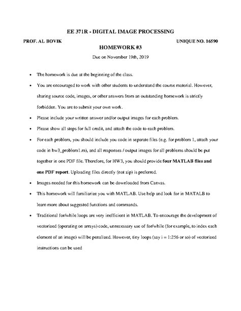 Hw3 2019 Homework3 Warning Tt Undefined Function 32 Ee 371r Digital Image Processing