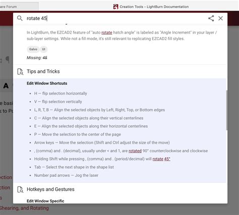 Rotate Flat Side Of Object To Snap To 0 Degrees LightBurn Software Questions LightBurn