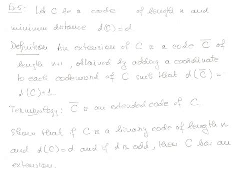 let c be a code of length n and minimum distance d c
