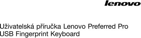 U Ivatelsk P Ru Ka Lenovo Preferred Pro Usb Fingerprint Keyboard Pdf Free Download