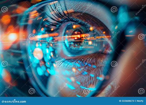 Woman Checking Data Flow Stock Illustration Illustration Of Platforms