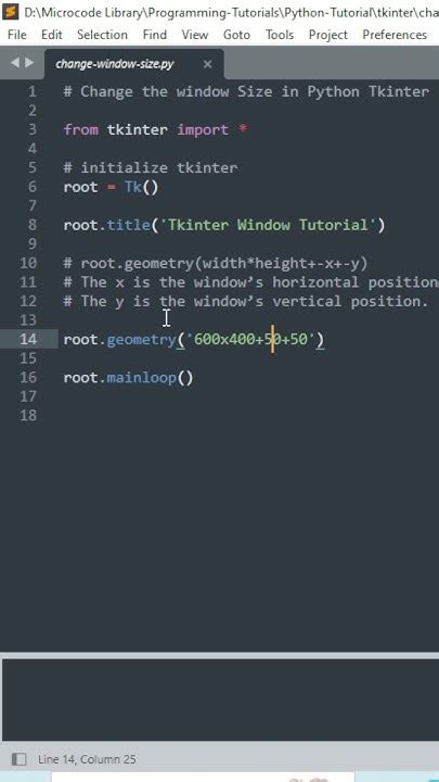 Tkinter Window Resizing Tricks In Python Shorts Viral Programming