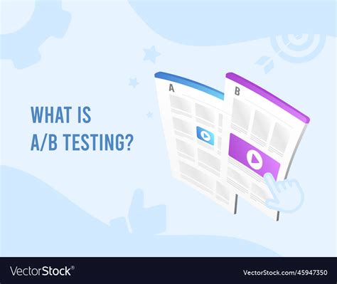 What Is Ab Testing Split A And B Royalty Free Vector Image