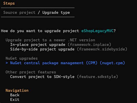Net Upgrade Assistant Now Supports Upgrading To Centralized Package Mangement Net Blog