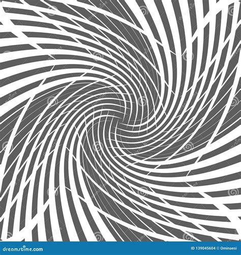 Abstract Geometric Twirl Halftone Spiral Background Design Vector Illustration Stock Vector