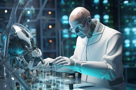 Premium Ai Image Professional Engineer In Lab Coat And Glasses