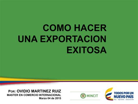 Cómo hacer una exportación exitosa