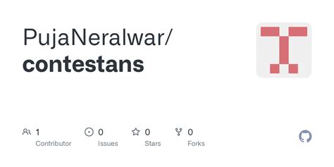 GitHub PujaNeralwar Contestans