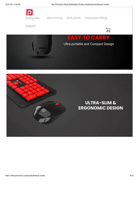 Potronics Key5 Combo Wireless Keyboard Mouse At ₹ 549 Piece Logitech Keyboard And Mouse Combo In
