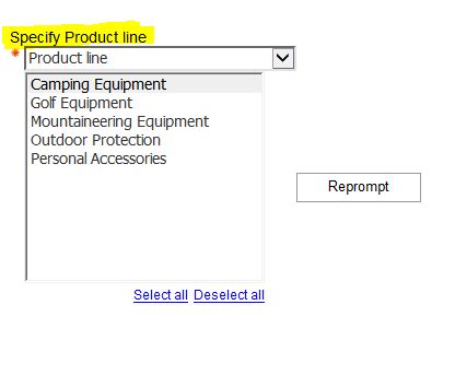 Yin Solutions How To Design Cognos Interactive Reports 09 Make A Filter Flexible Without Page