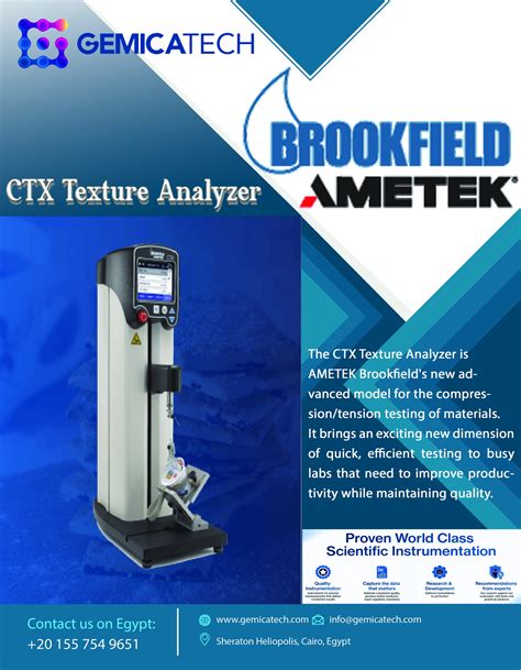 Gemicatech Ctx Texture Analyzer The Ctx Texture Analyzer