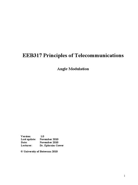 Angle Modulation Pdf Frequency Modulation Detector Radio