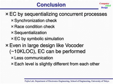 Ppt Equivalence Checking In C Based System Level Design By