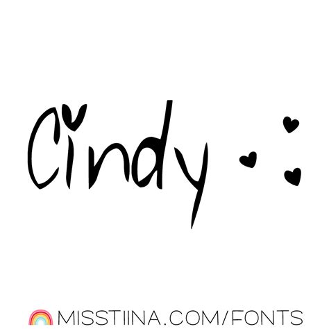 Mtf Cindy Miss Tiina Fonts