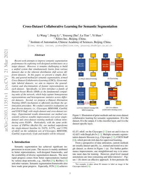 Cross Dataset Collaborative Learning For Semantic Segmentation Deepai