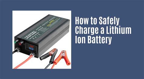 Can I Charge A Lithium Ion Battery With A Regular Battery Charger Redway Battery