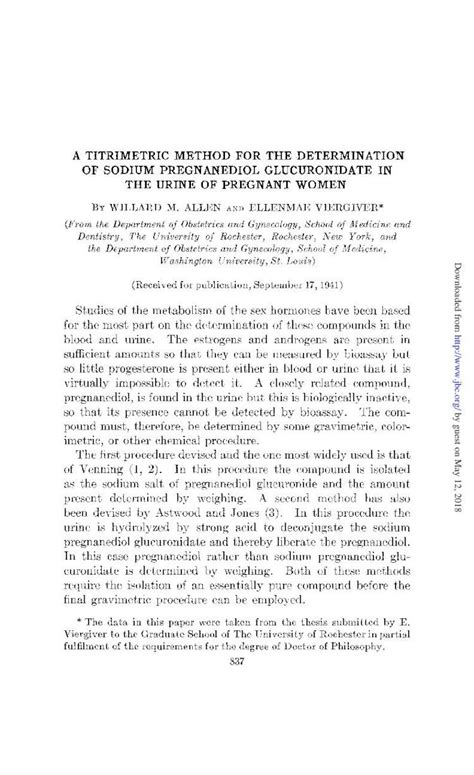 Pdf A Titrimetric Method For The Titrimetric Method For The