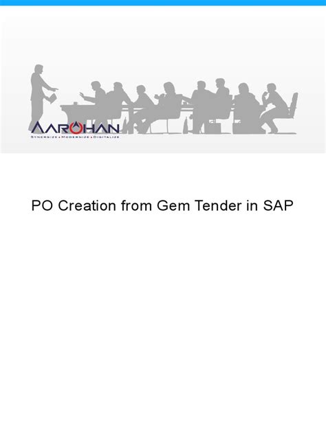 Po Creation From Gem Tender In Sap Word Pdf Software Computing